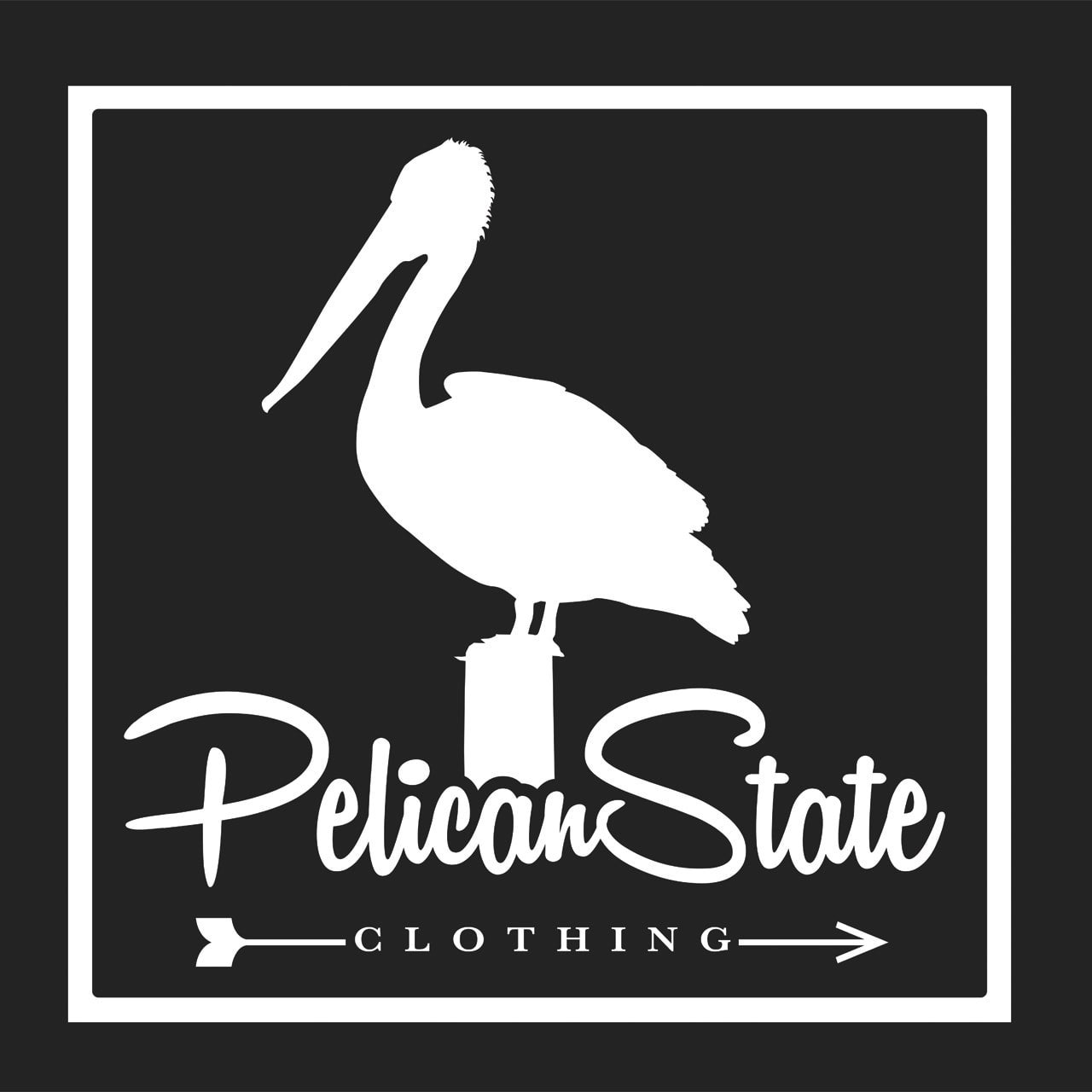 Pelican State Clothing's PSLOGO 2 design 12" waterproof dye cut decal ...